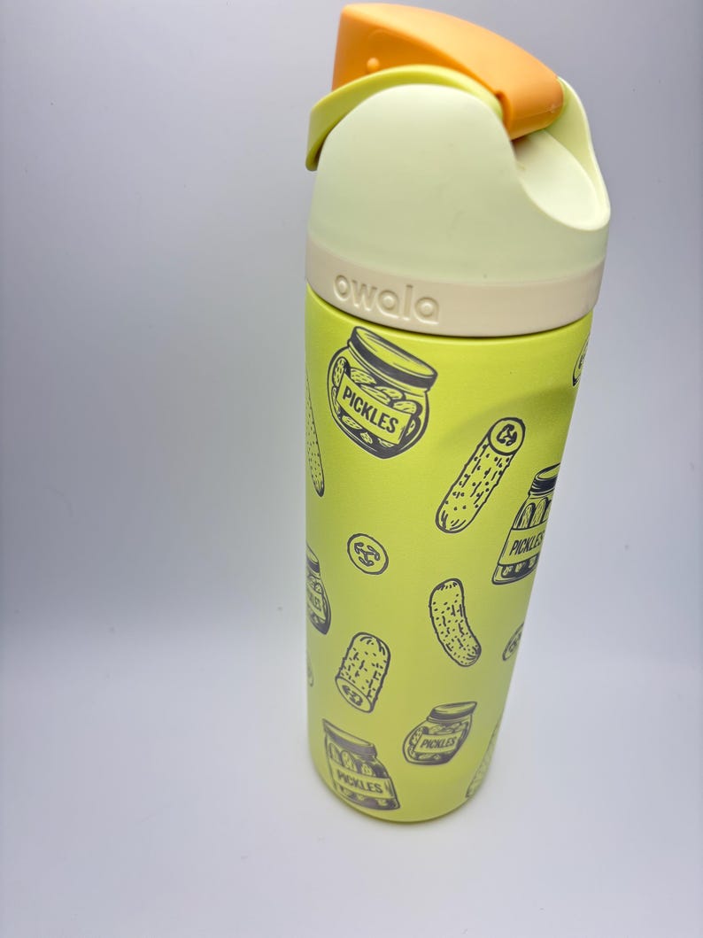 Laser Engraved Owala Water Bottle: Pickle Pattern - Gift for Pickle ...