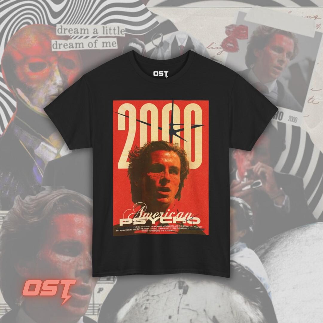 American Psycho Graphic Retro Unisex Heavy Cotton Tee, Vintage Movie ...