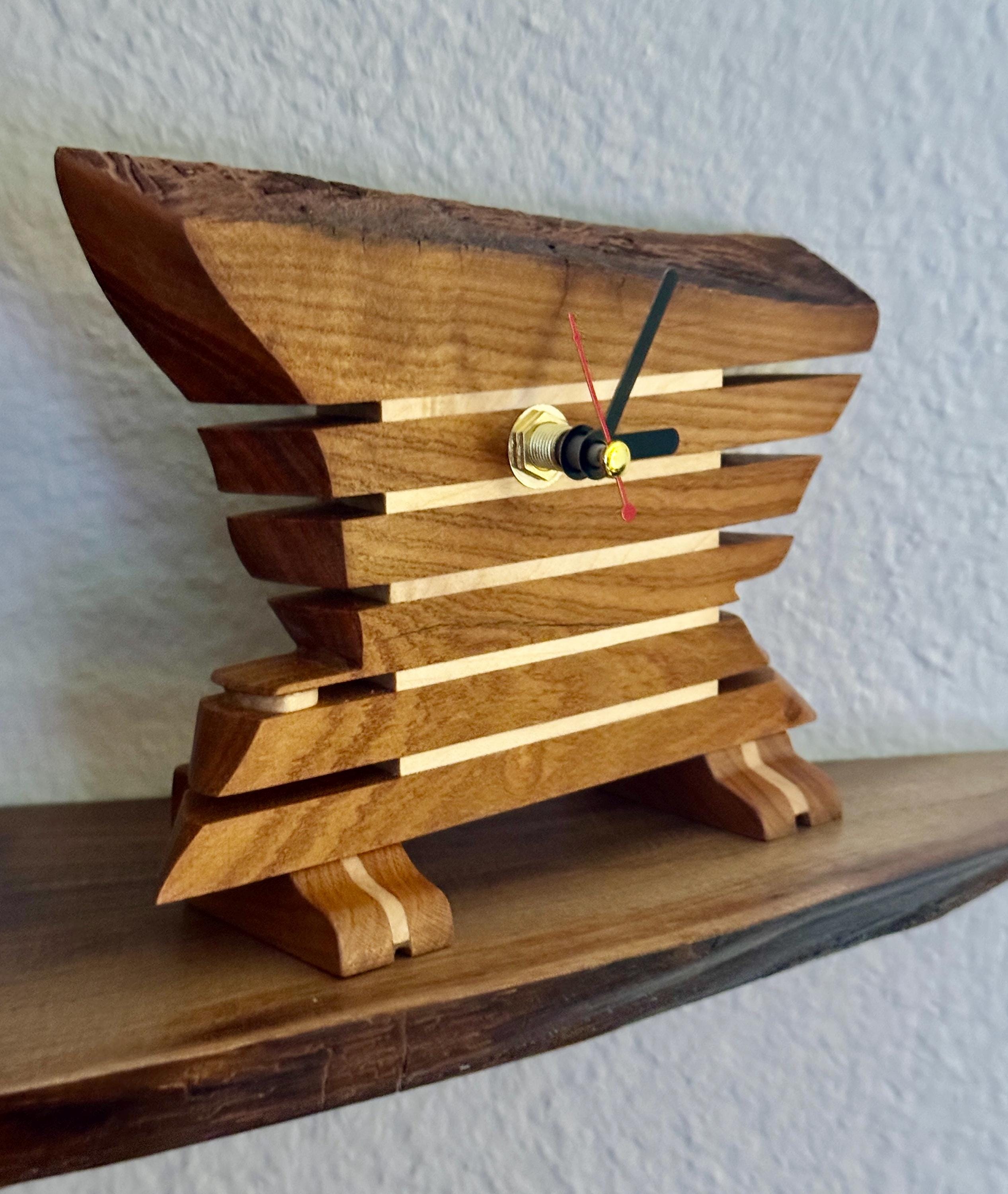 Custom Wooden Table Clock - Etsy