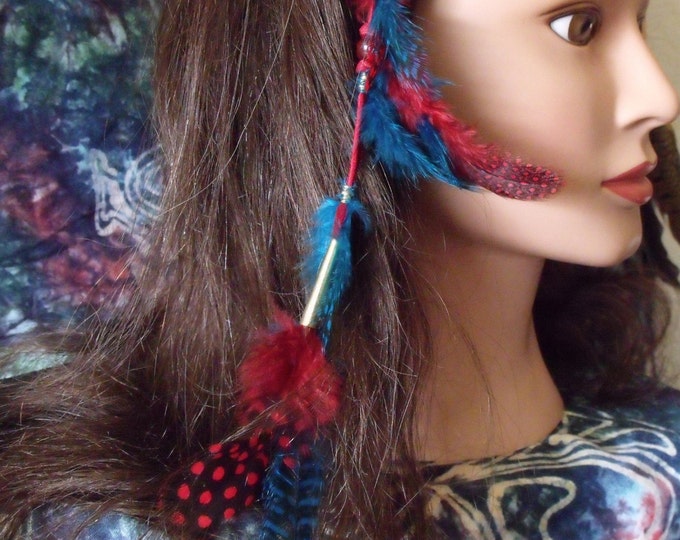 Pandora Feather Hair Clip - Etsy