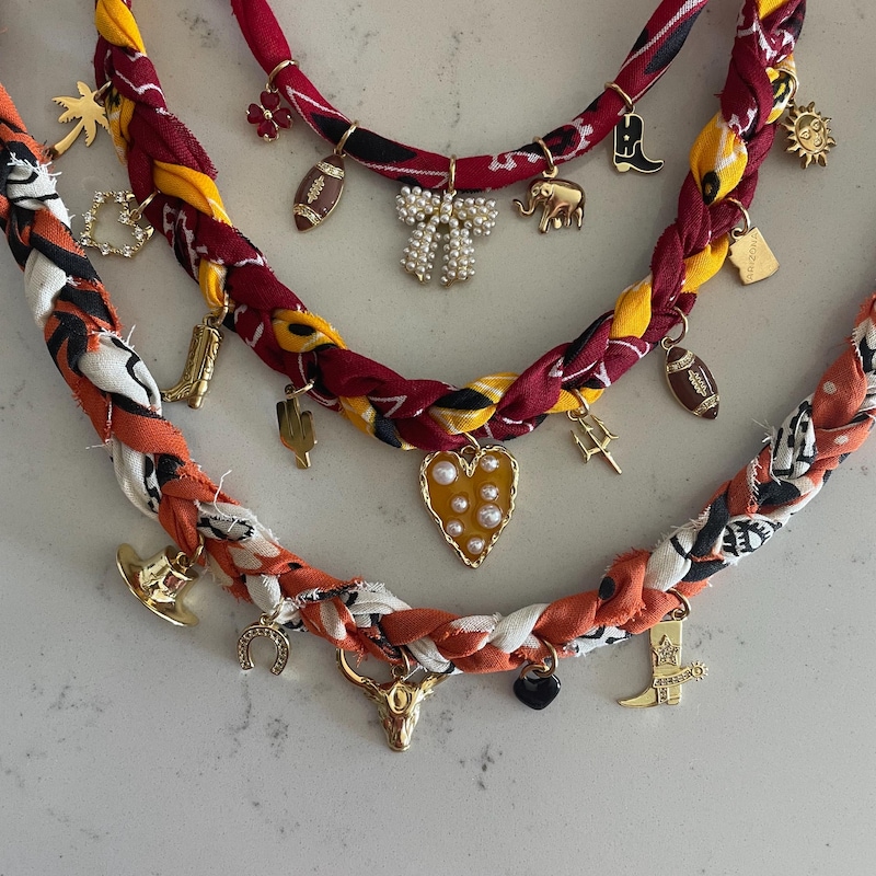 Game Day Scarf Necklace - Etsy