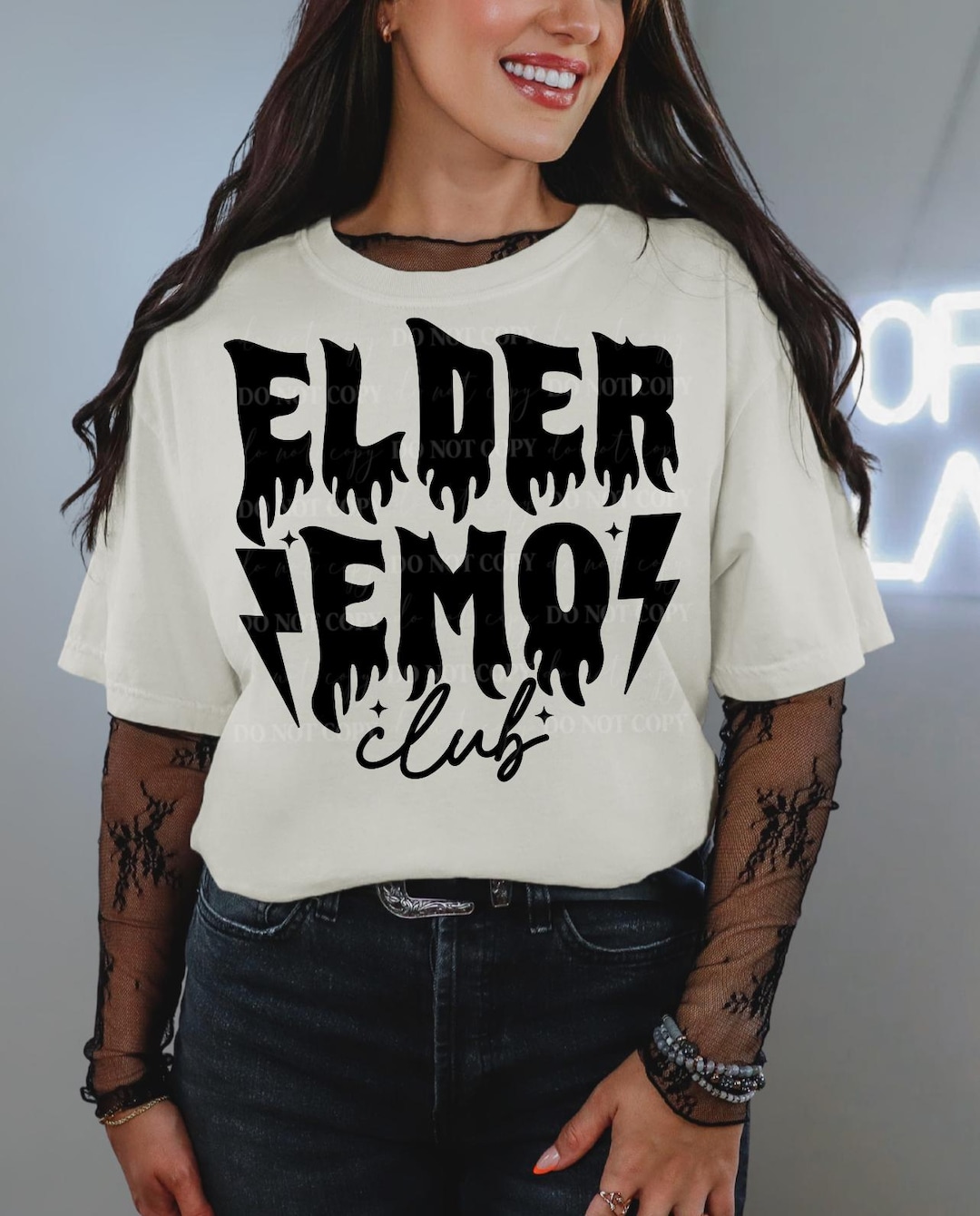 Elder Emo Club Png Sublimation Png Emo/goth Png Typography Png Digital Download Png File Edgy ...