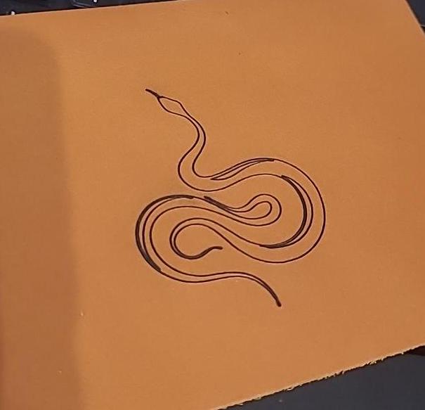 Elegant Snake Vector Illustration: Stylish Snake Design (digital ...