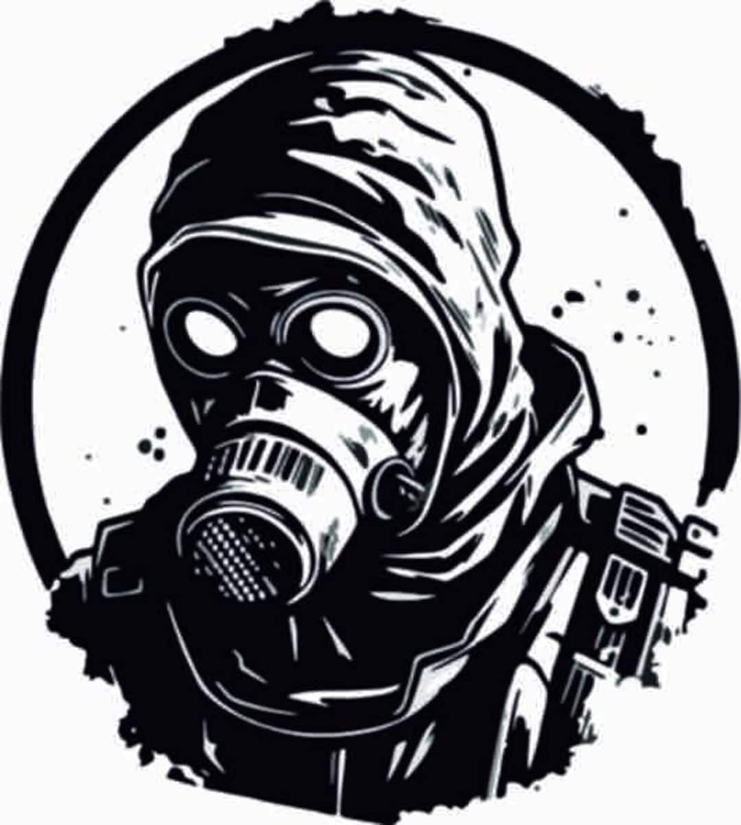 S.T.A.L.K.E.R. Gas Mask Soldier Sticker: Warzone Decal (SVG, PNG) - Etsy