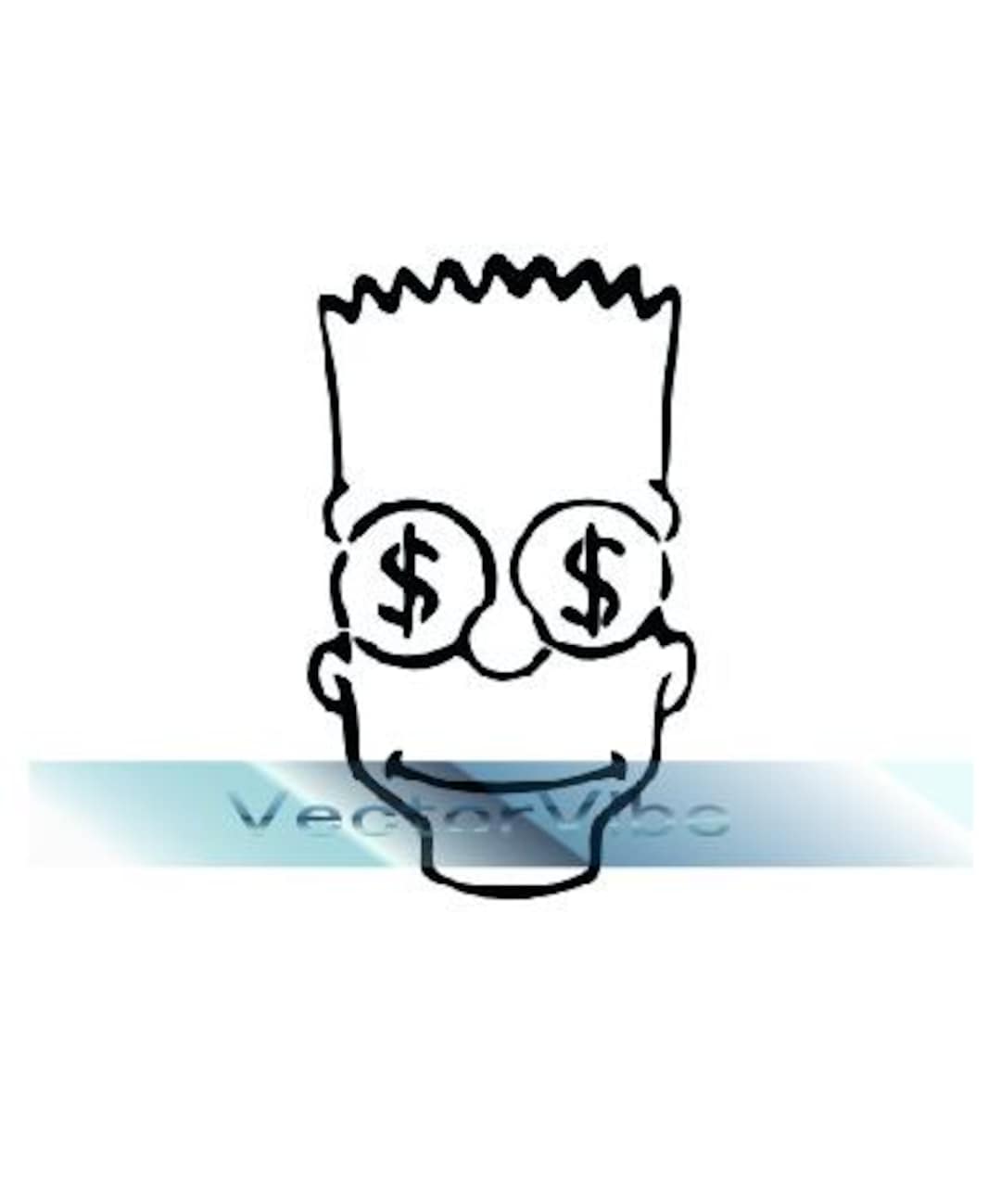 Bart Simpson Face SVG: the Simpsons Cutting File (digital Download) - Etsy