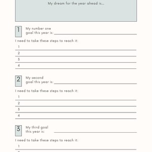 Goal Setting Planner: Printable Productivity Journal (PDF) - Etsy