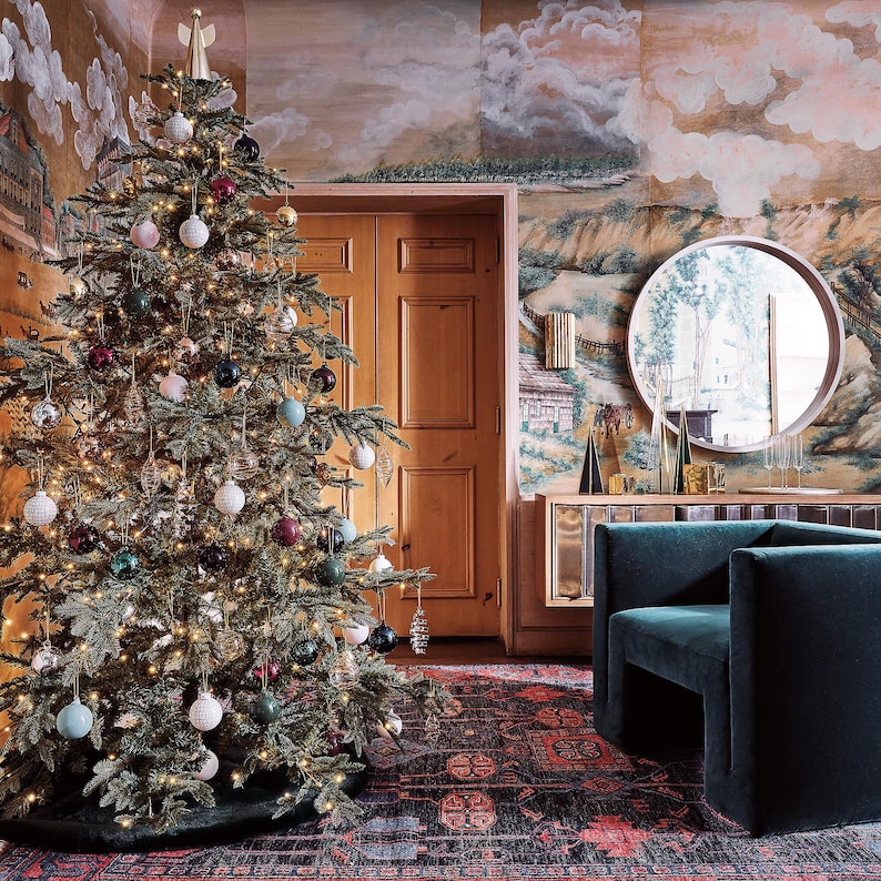 Eros Hand Knotted Red and Blue New Zealand Wool Area Rug 8'X10', Living ...