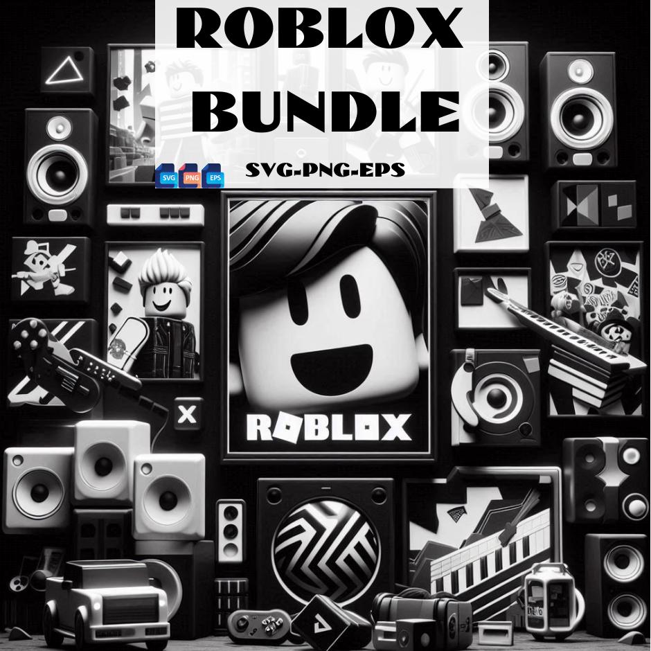 Roblox SVG, PNG Bundle, Gaming Clipart for Cricut, Sublimation Designs ...