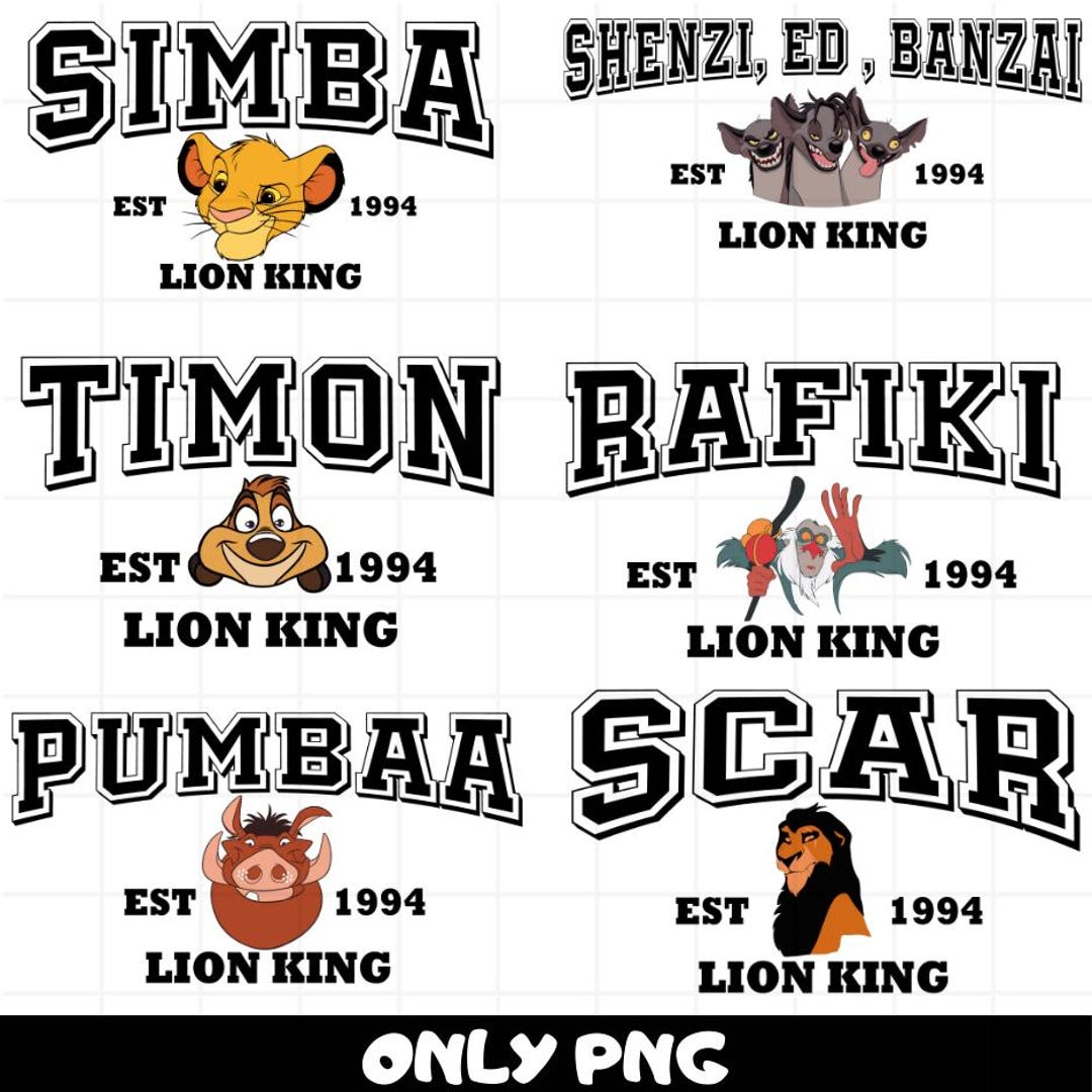 Simba Crown Bundle Png, Lion King Png, Hakuna Matata Png, Kawaii Png ...