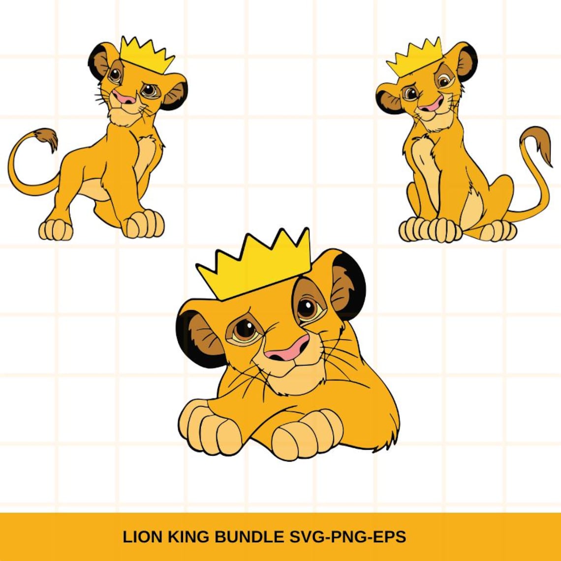 Simba Crown Svg, Lion King Svg, Hakuna Matata Svg, Kawaii Svg, Cricut ...