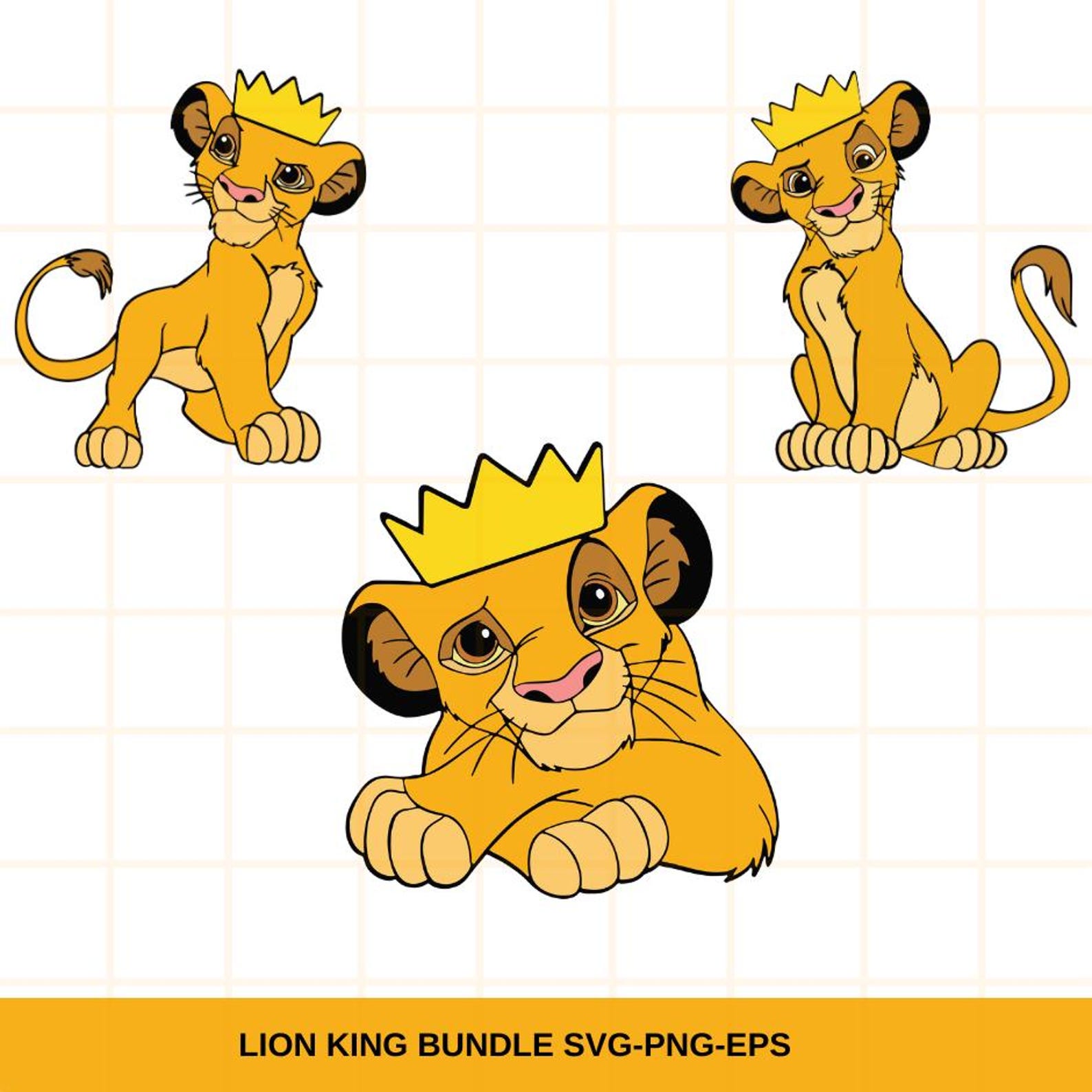 Simba Crown Svg, Lion King Svg, Hakuna Matata Svg, Kawaii Svg, Cricut ...