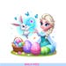 Happy Easter Elsa Png, Cute Easter Elsa Png, Colorful Eggs Png, Bunny ...