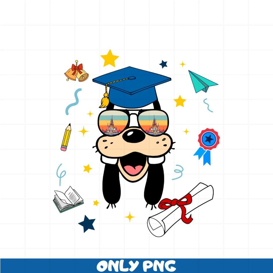 Graduate Goofy Png, Graduation Goofy Png, Mickey Friends School Digital ...