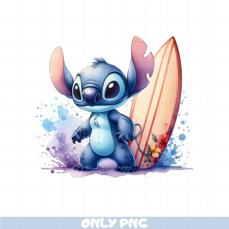 Lilo and Stitch Surfboard - Etsy