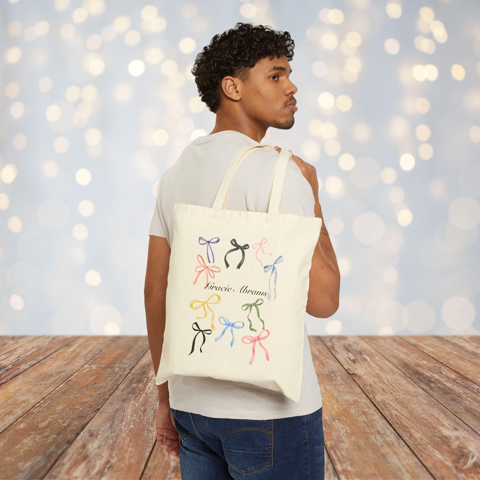 Gracie Abrams Coquette Bow Cotton Canvas Tote Bag, Gracie Merch, Gracie ...