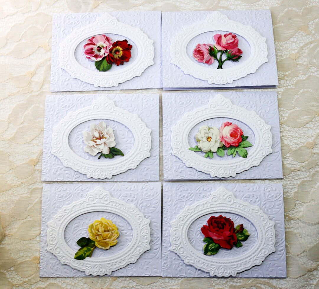 Spring Cards Set 6, Blank Note Cards for Friend, Thank You, Invitation ...