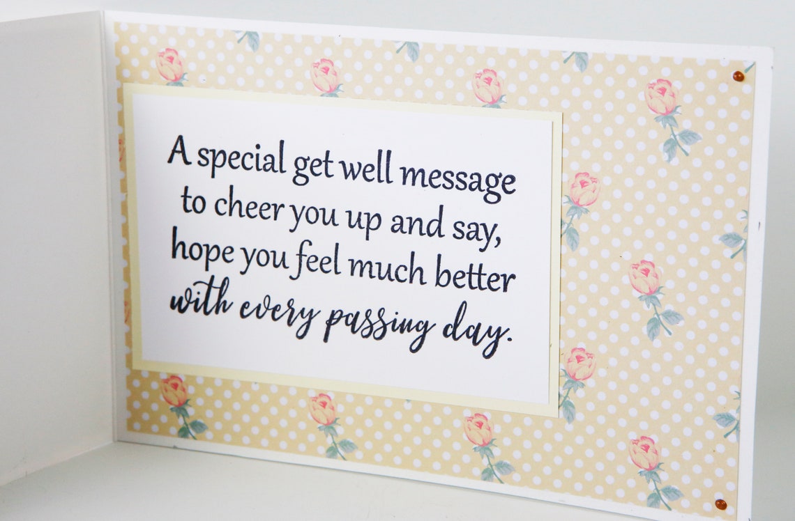 Get well card hope you feel better personalized speedy | Etsy