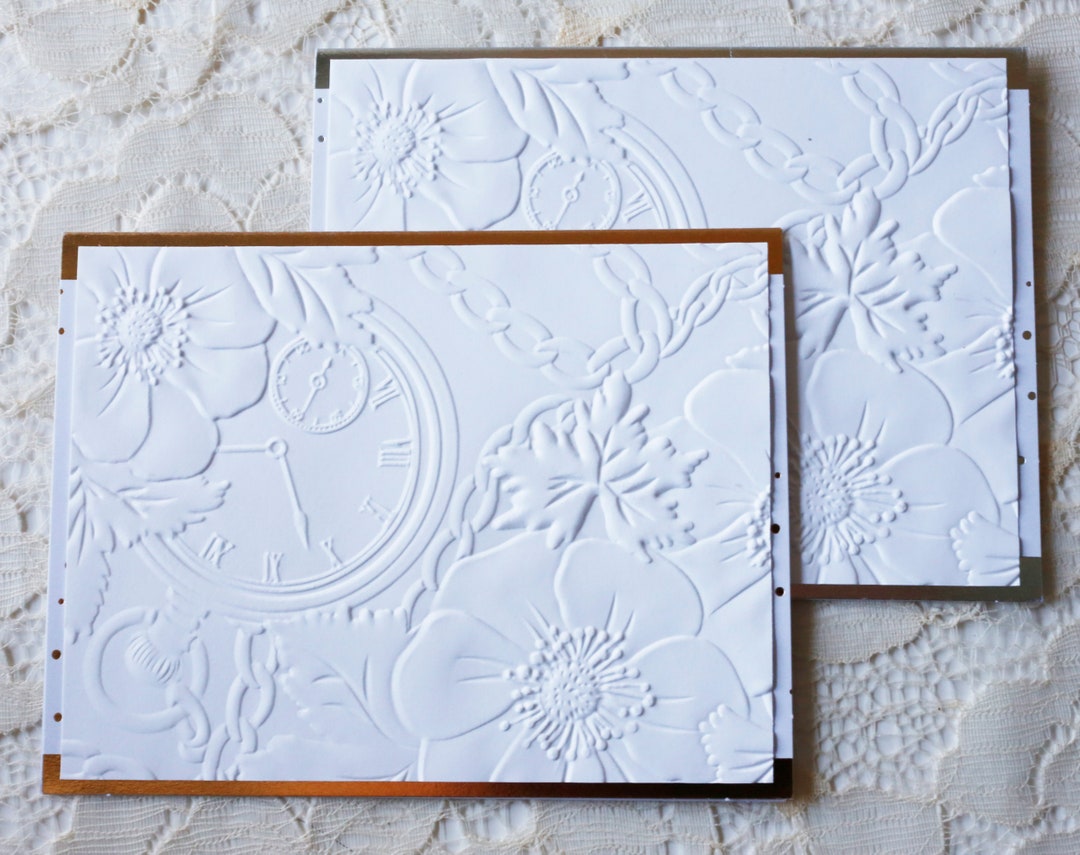 6 White Cards Set, Note Cards With Envelopes, Handmade Notecards - Etsy