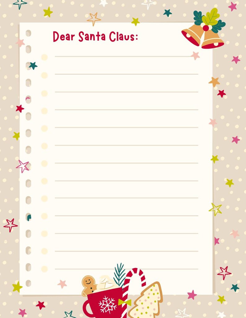 Letters to Santa Templates! - Etsy