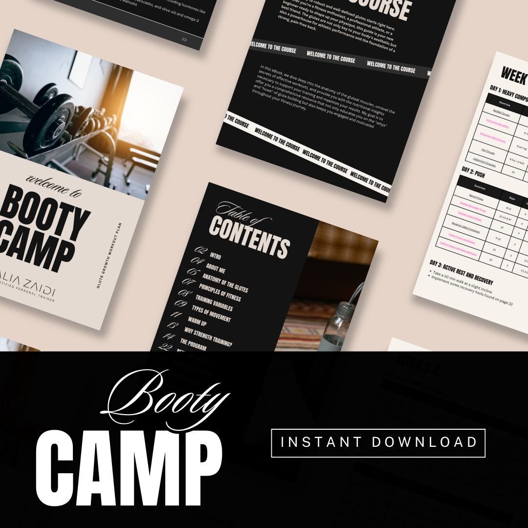 Science-based 8-week Butt Lift Program Comprehensive Fitness ...