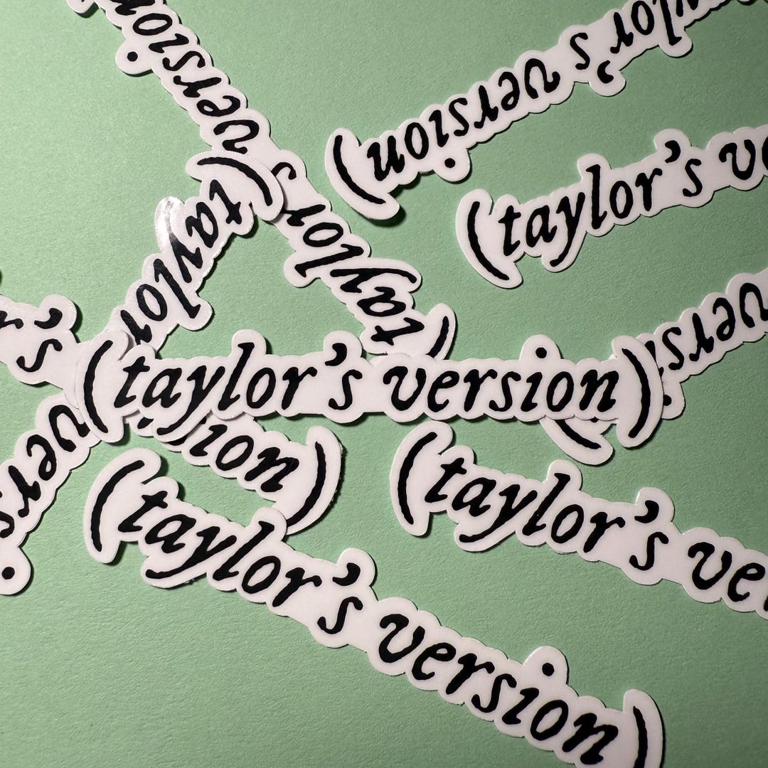 Tay's Version Vinyl Sticker, Taylor's Version Sticker, Swiftie Sticker ...