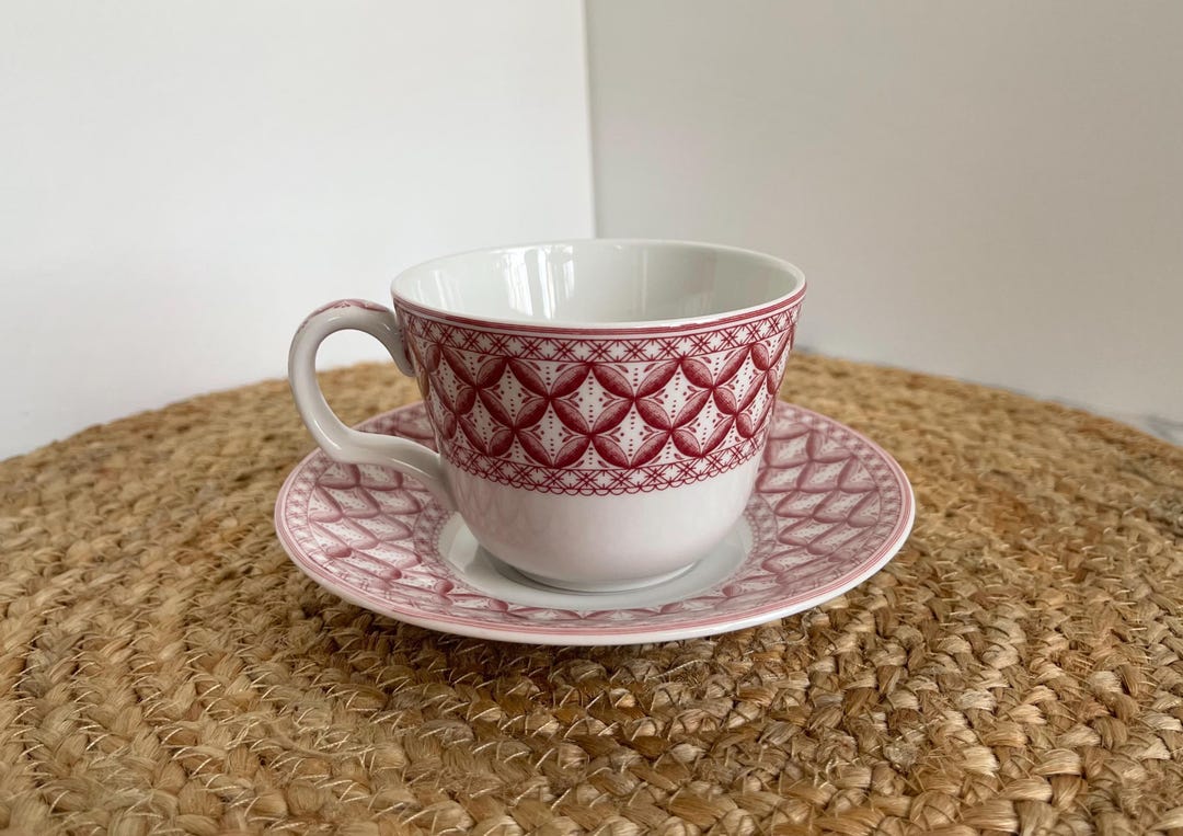 Vintage Pink Spode Blue Room Collection “geranium” Cup and Saucer - Etsy