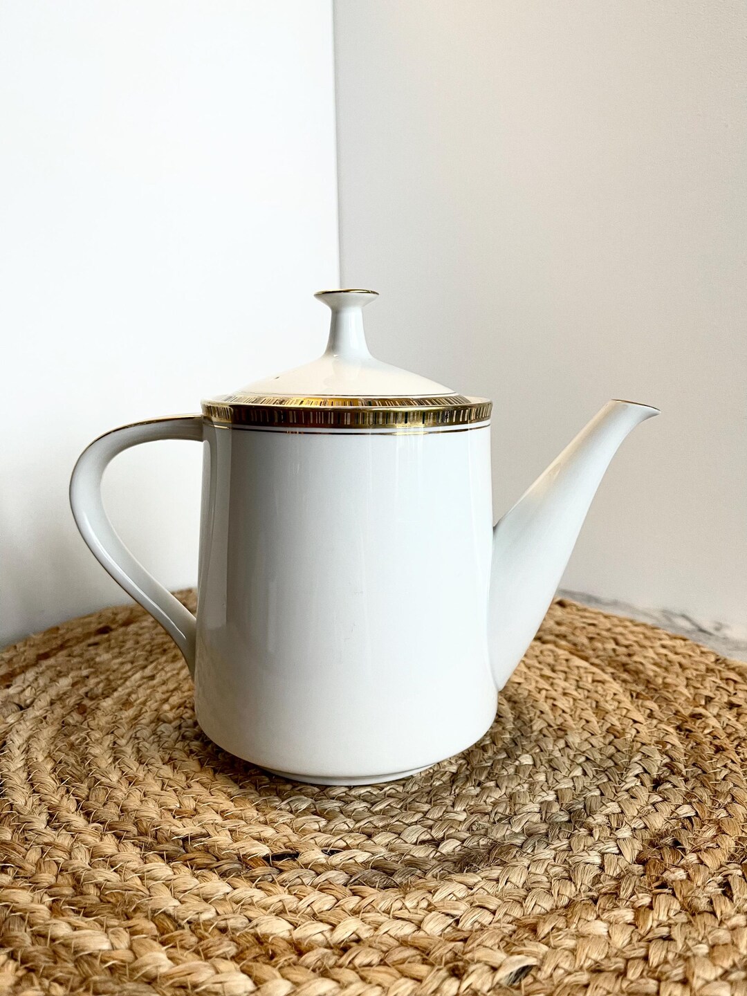Vintage Noritake “goldlane” Teapot With Gold Trim - Etsy