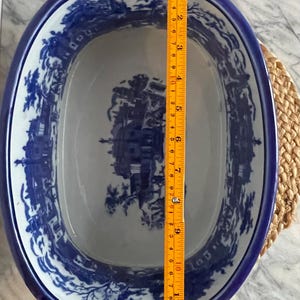 Victoria Ware Blue and White Chinoiserie Foot Bath Porcelain Cachepot ...