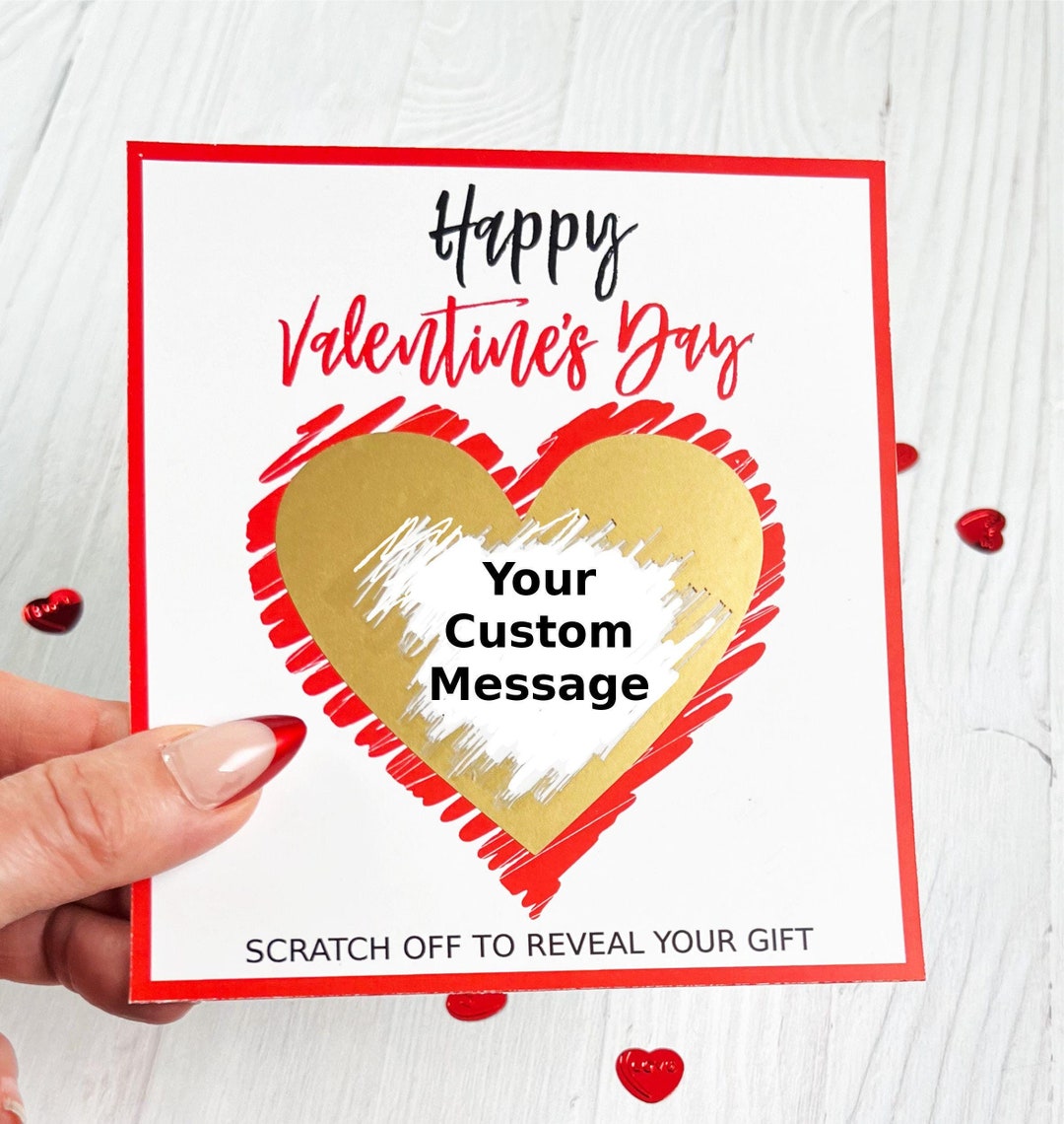 Custom Valentines Scratch off Card, Sexy Valentines Gift for Her - Etsy