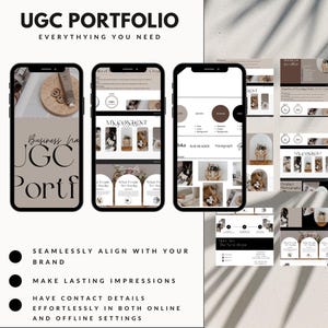 UGC Portfolio Template, UGC Template Canva, Ugc Website, Minimal Ugc ...