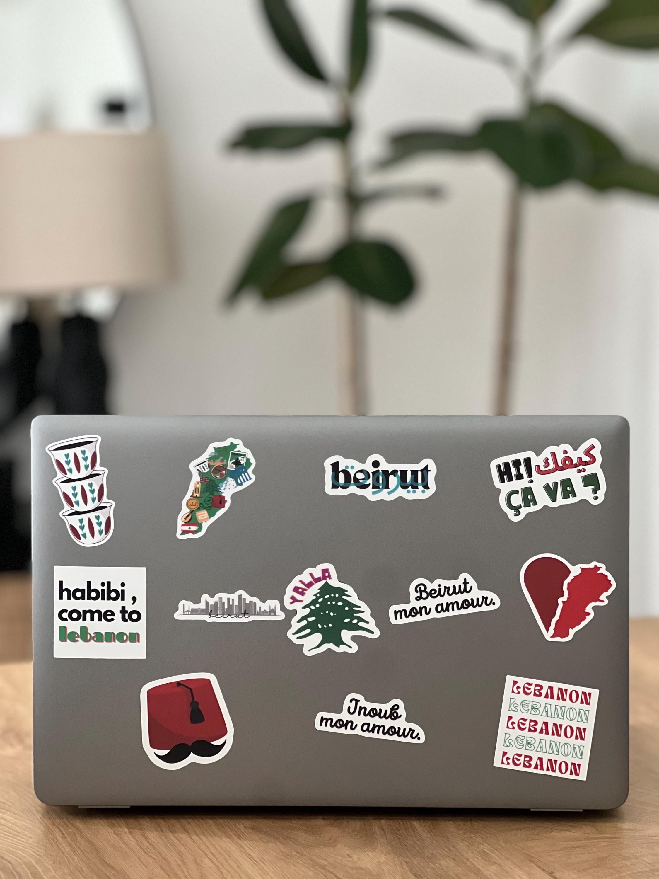 Lebanon Map Sticker, Lebanese Sticker, Lebanon Flag, Lebanon, Beirut ...