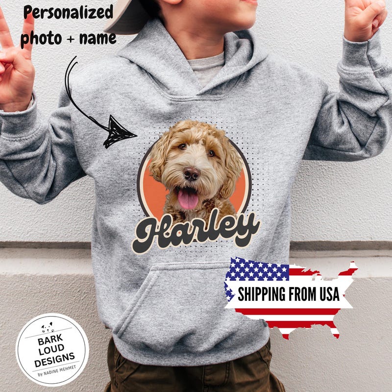 Hoodie With Dogs Picture - Etsy