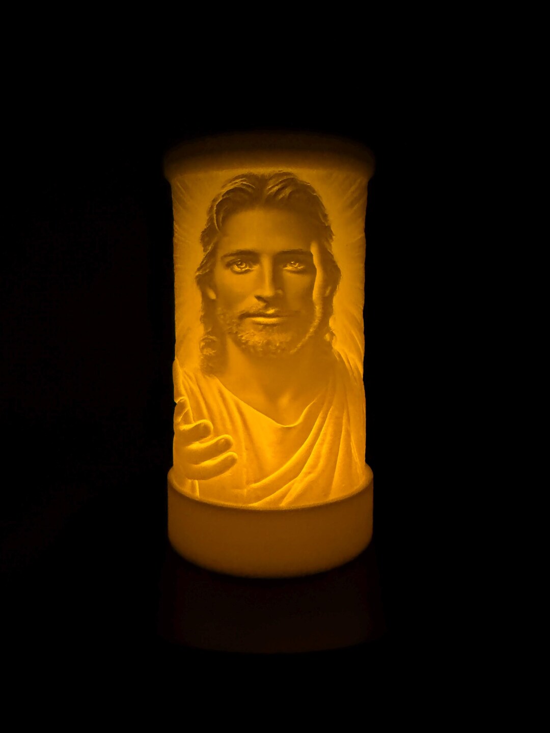 Jesus Christ Extending a Hand Tea-light Decor Lithophane Tea Light ...