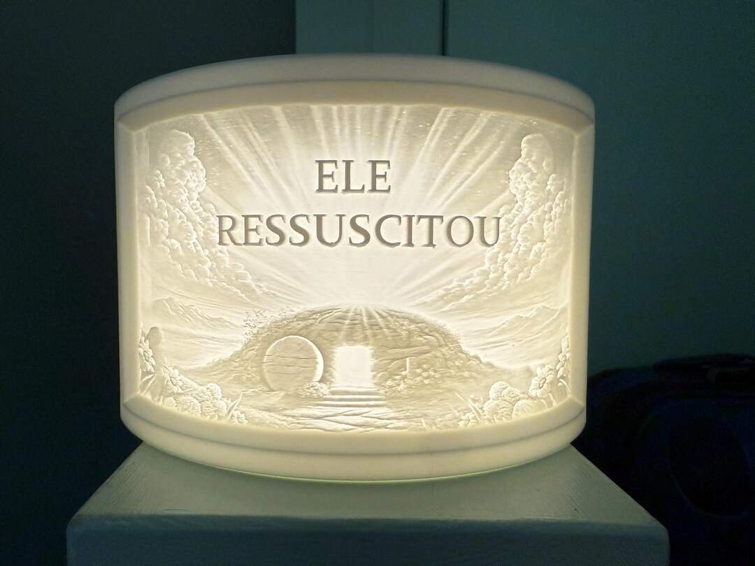 Ele Ressuscitou - Empty Tomb Easter Decor Lithophane - Jesus is Risen ...