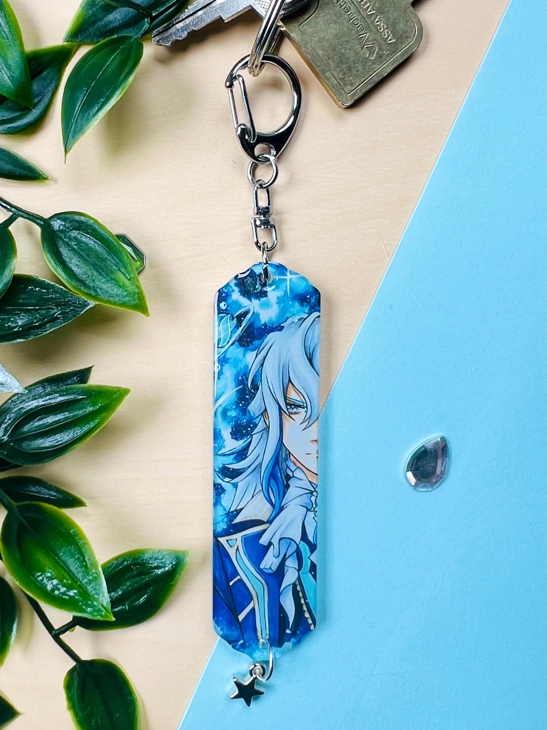 Neuvillette Galaxy Keychain - Etsy