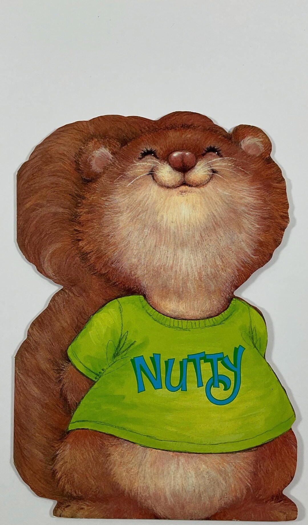 Vintage 1981 Ambassador Cards Nutty Squirrel Birthday Holiday Greeting ...