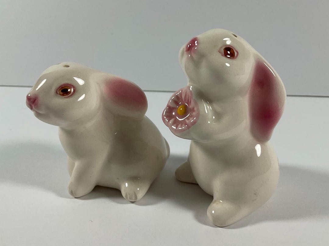 Vintage 1983 Avon Glass Porcelain Animal Bunny Rabbit Miniature ...