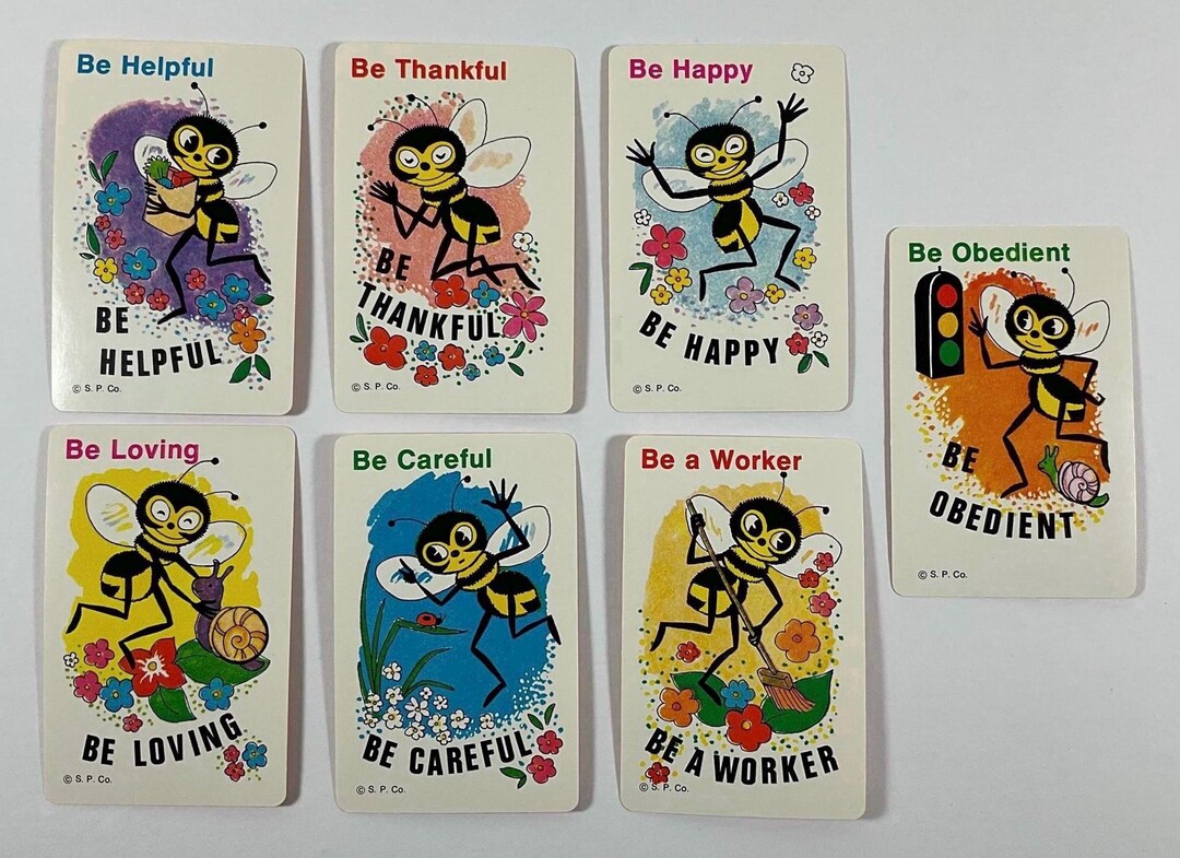 You Choose… Vintage Buzzy Bee Be Happy Be Careful Be Thankful Be A ...