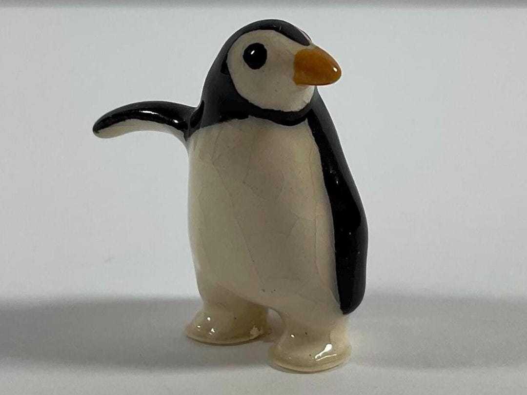 Vintage Hagen Renaker Glass Porcelain Animal Baby Penguin Miniature ...
