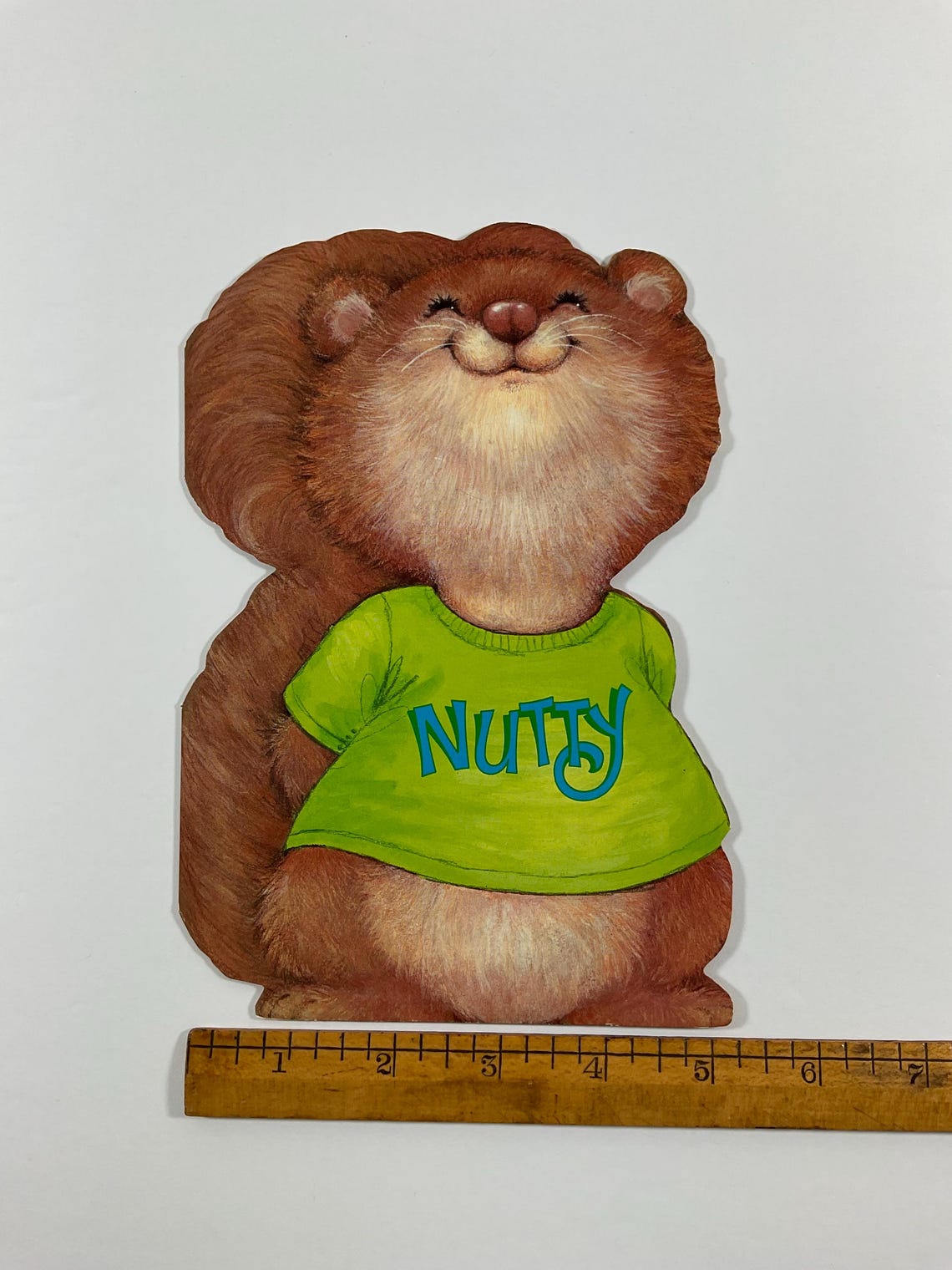 Vintage 1981 Ambassador Cards Nutty Squirrel Birthday Holiday Greeting ...