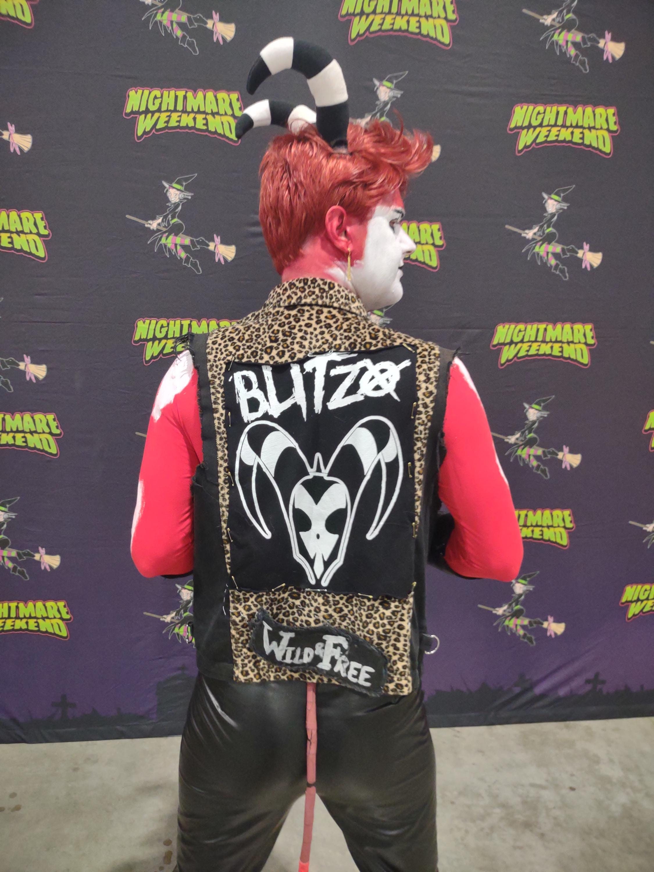 Hazbin Hotel Custom Punk Battle Vest angel Dust - Etsy