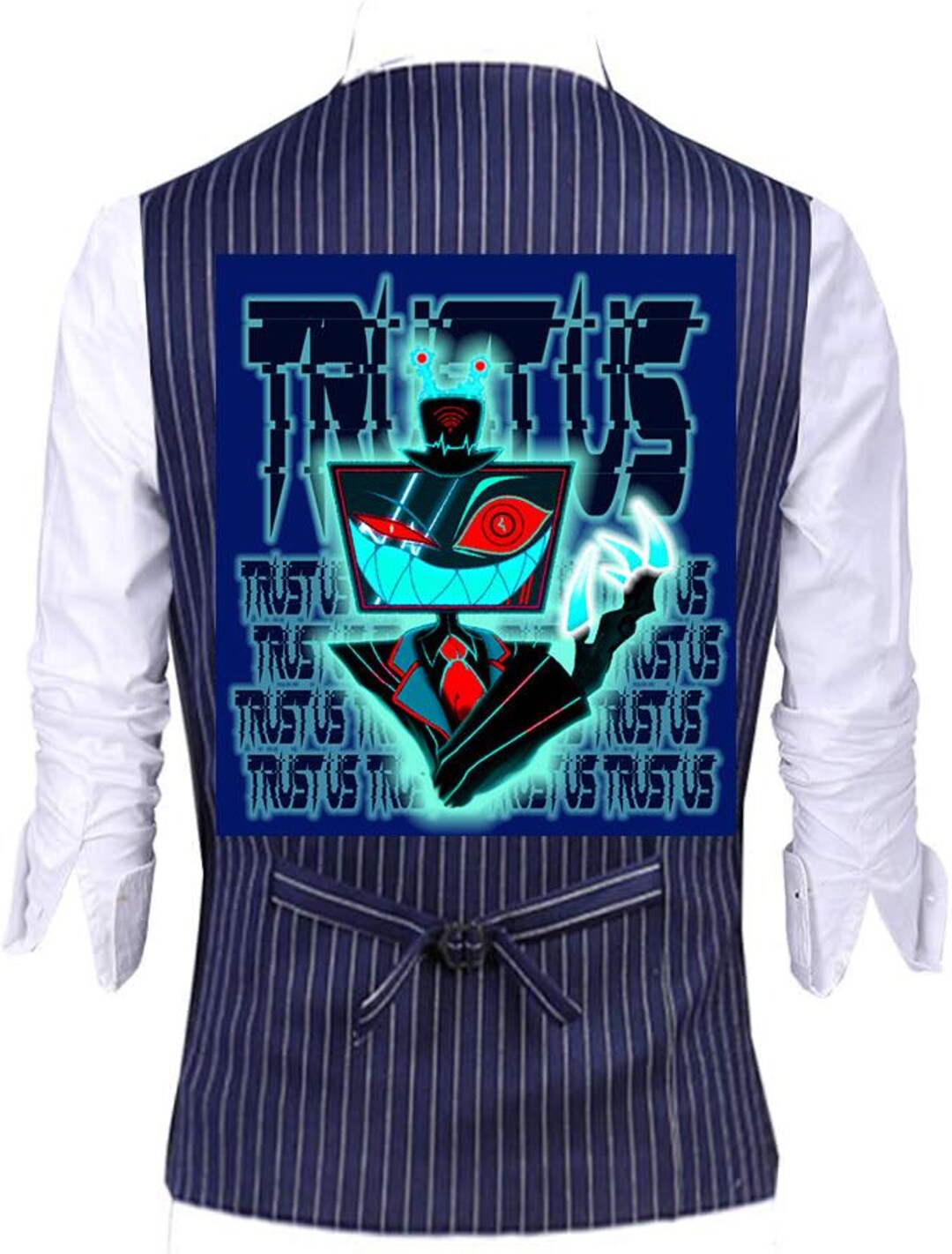 Hazbin Hotel Custom Punk Battle Vest (vox) - Etsy