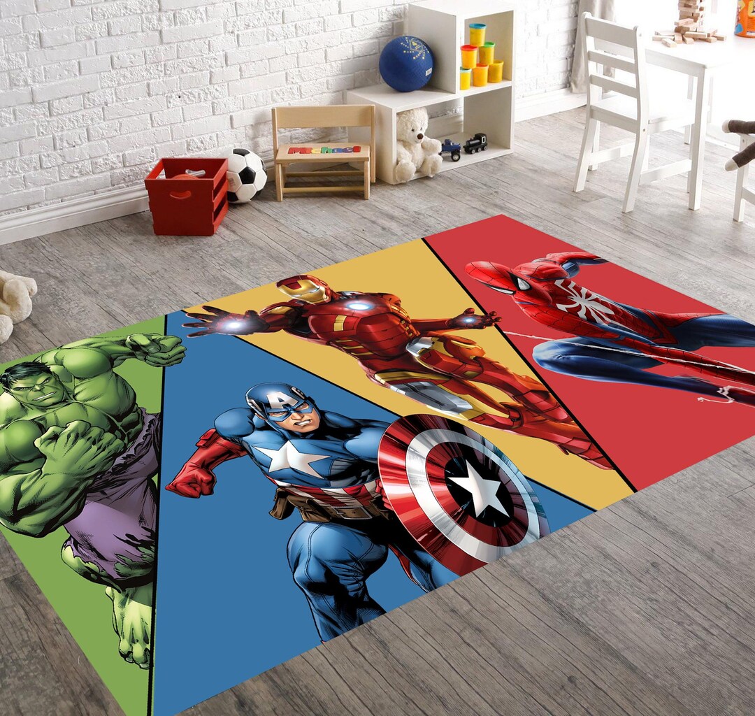Superhero, Superhero Rug, Spiderman Rug,super Hero Rug,spider Man Rug ...