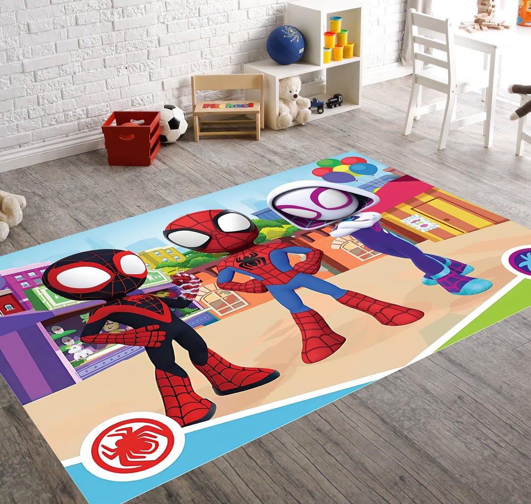 Spiderman, Spiderman Rug, Superhero Rug, Spiderman Children's Rug ...