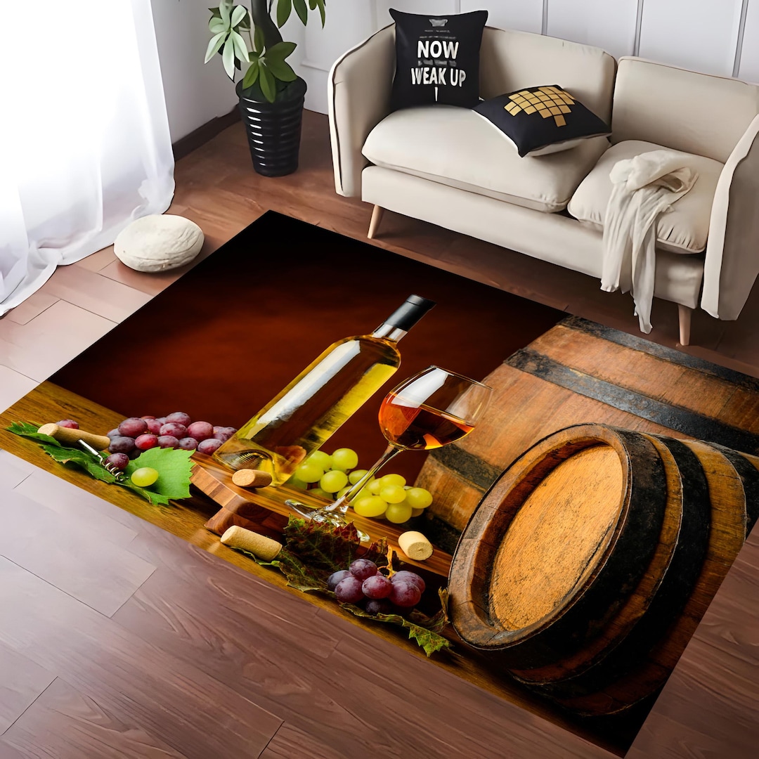 Alcohol Rug, Cocktail Rug, Vodka Rug, Wine Rug, Home Decor Rug, Modern ...