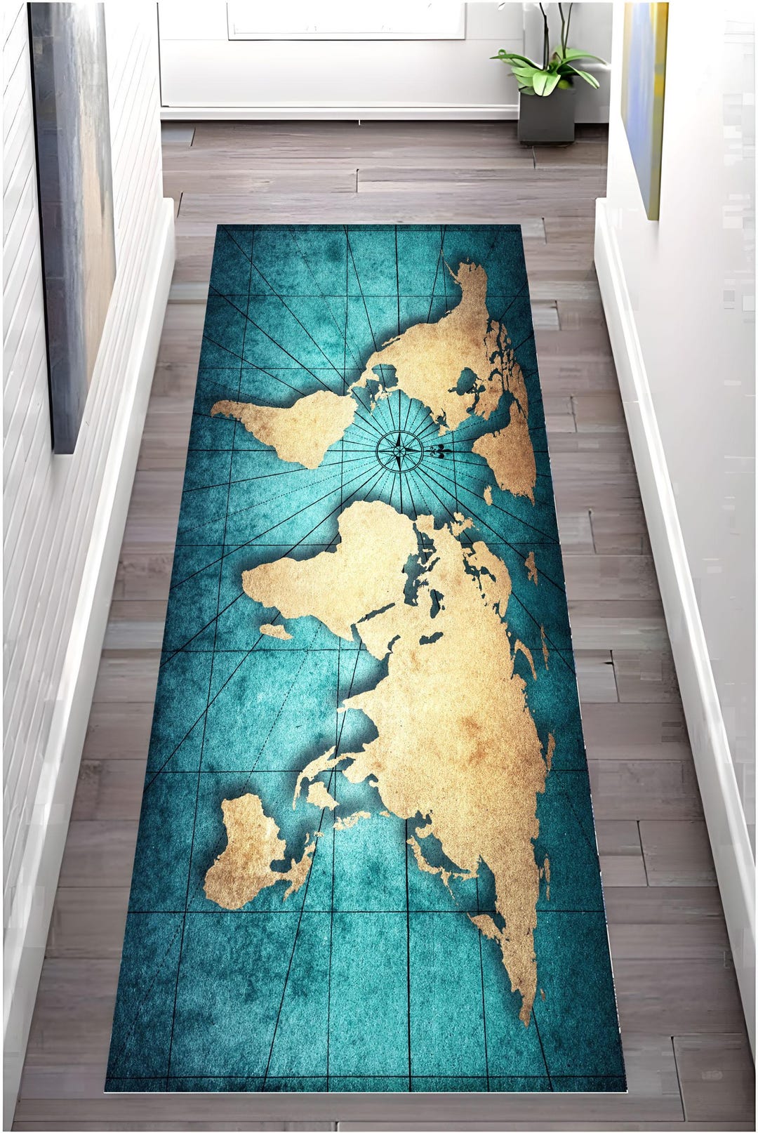 World Rug, World Political Map Runner, World Map Concept Rug, World Map ...