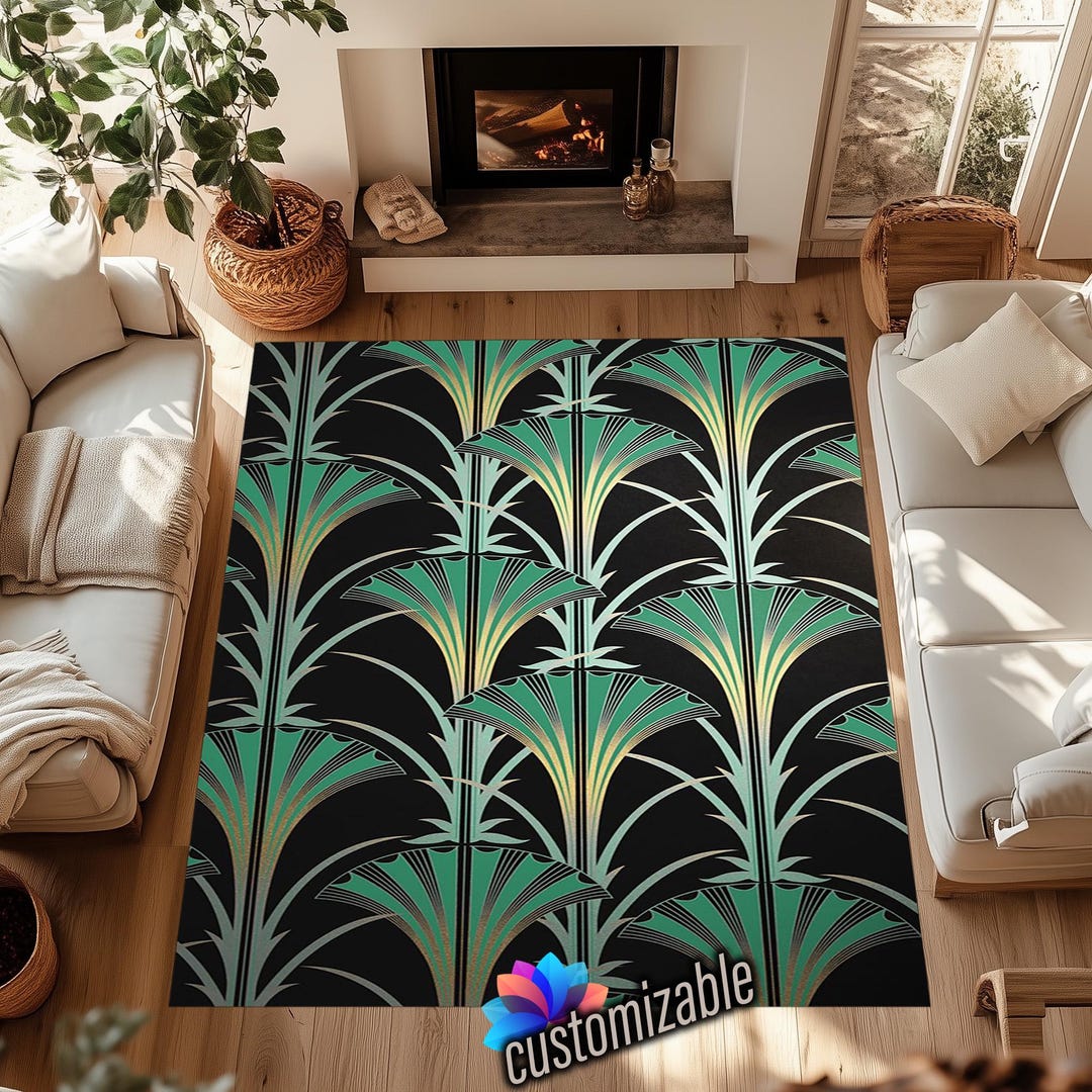 Green Black Rug, Green Black Rugs,black Green Carpet,green Black ...