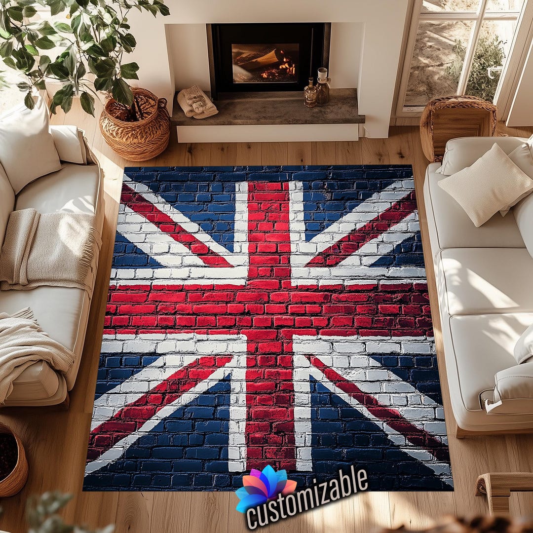 England Flag Rug, British Flag Rug, the United Kingdom Flag Rug ...