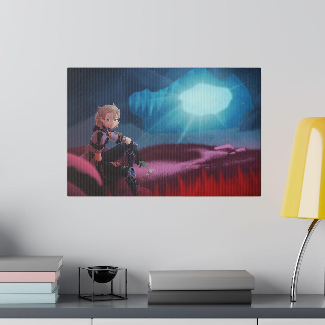 Genshin Impact Albedo Fanart Video Gamer Art Landscape Matte Canvas ...