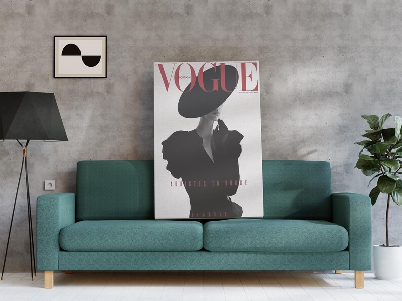 Vogue Poster, Fashion Magazine Poster, Trendy Wall Art, Ready to Hang ...